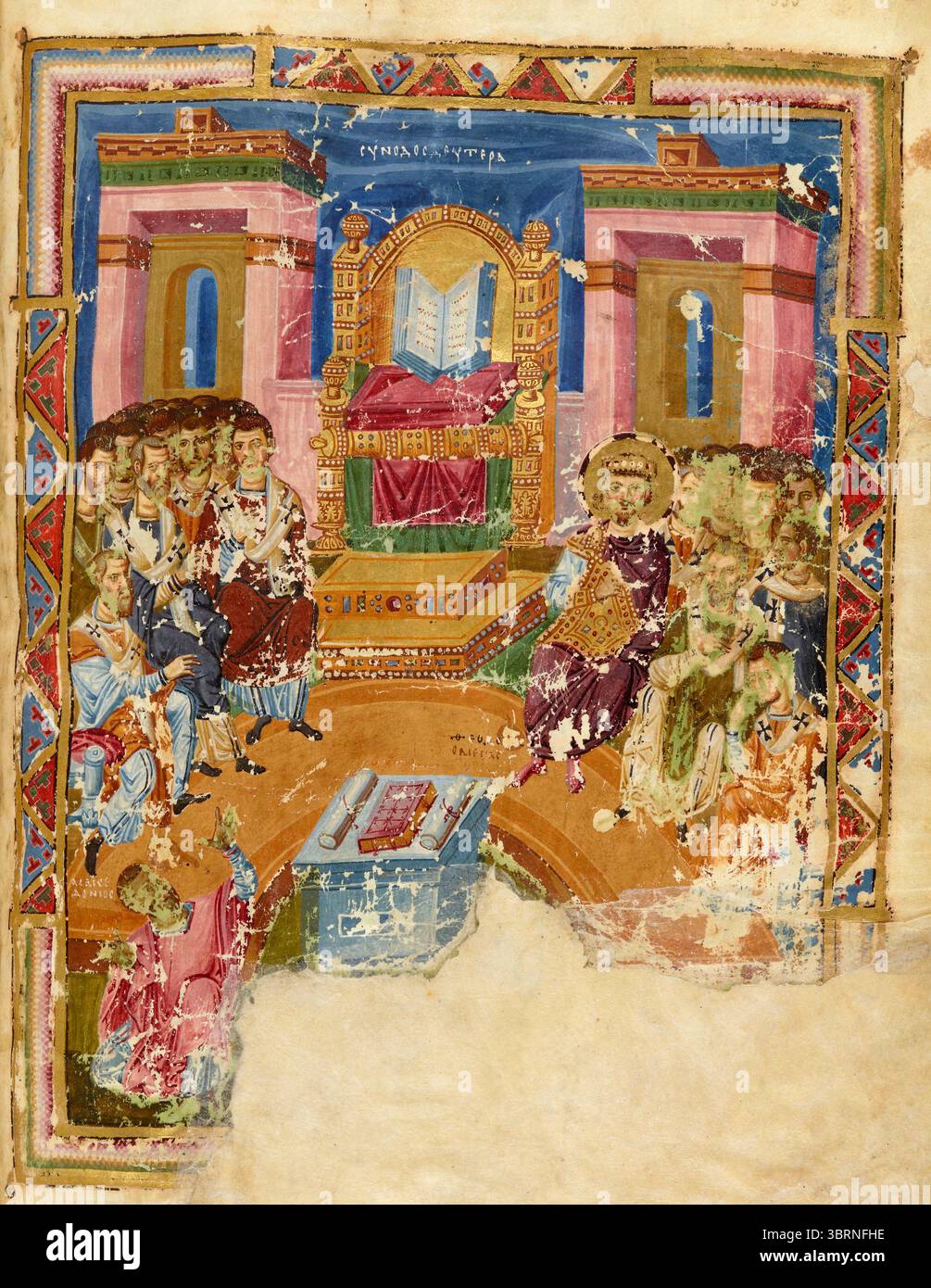 Book illustration of the first Ecumenical Council held in ...
