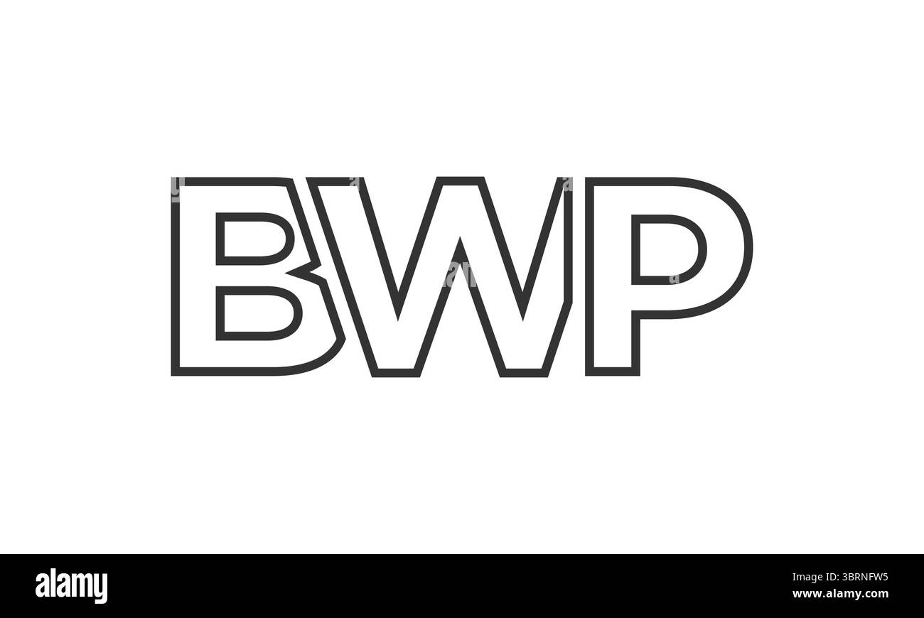 Bwp logo design Stock Vector Images - Alamy