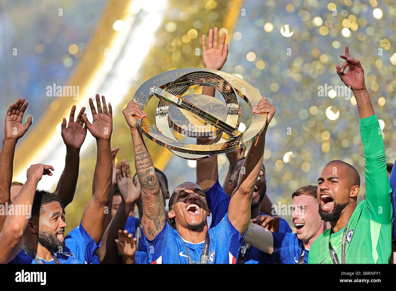 East Rutherford, United States. 12th July, 2025. Joao Pedro, Reece ...