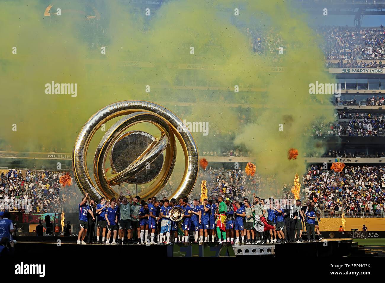East Rutherford, United States. 12th July, 2025. Players of Chelsea FC ...