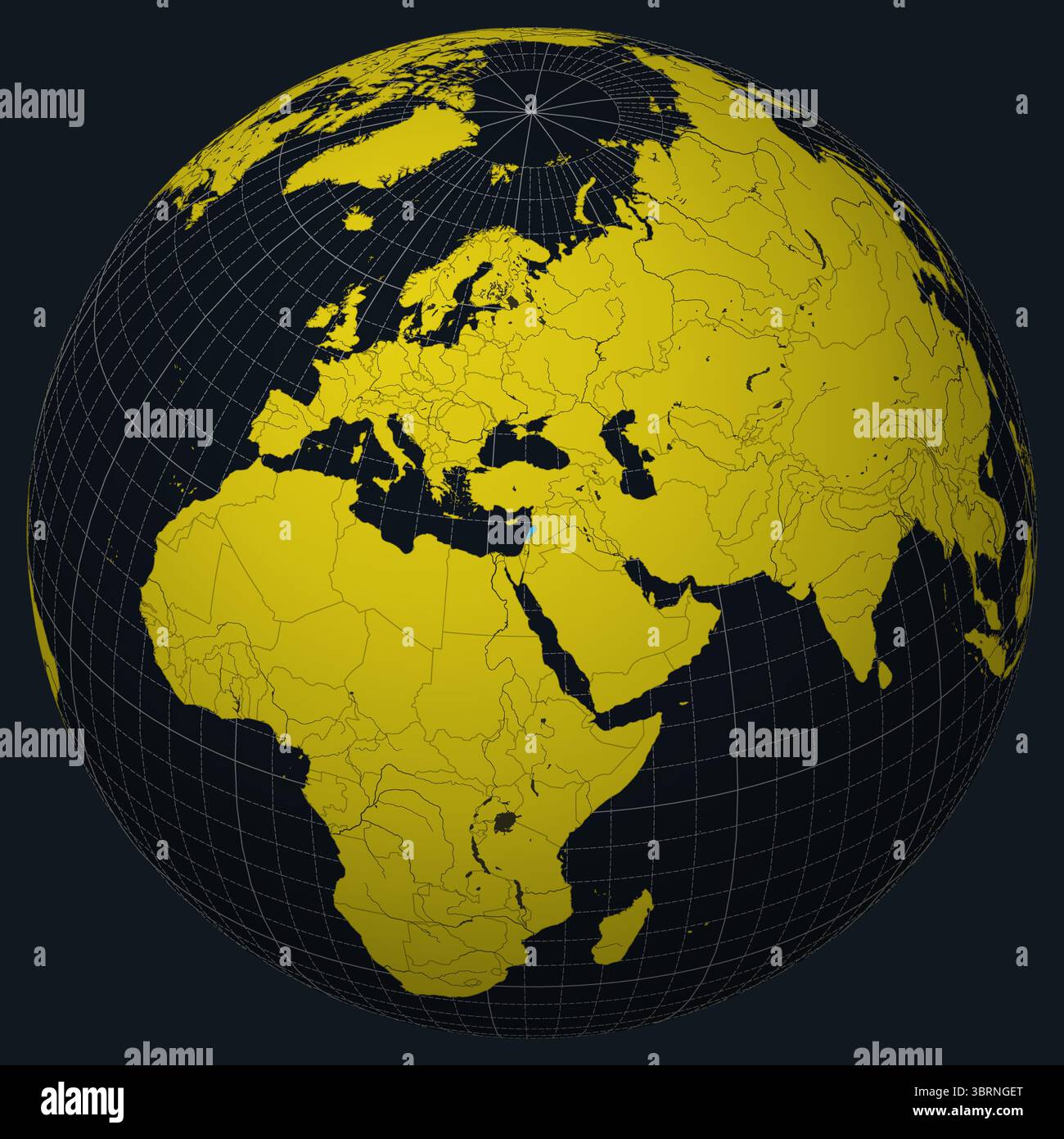Lebanon on map middle Stock Vector Images - Alamy
