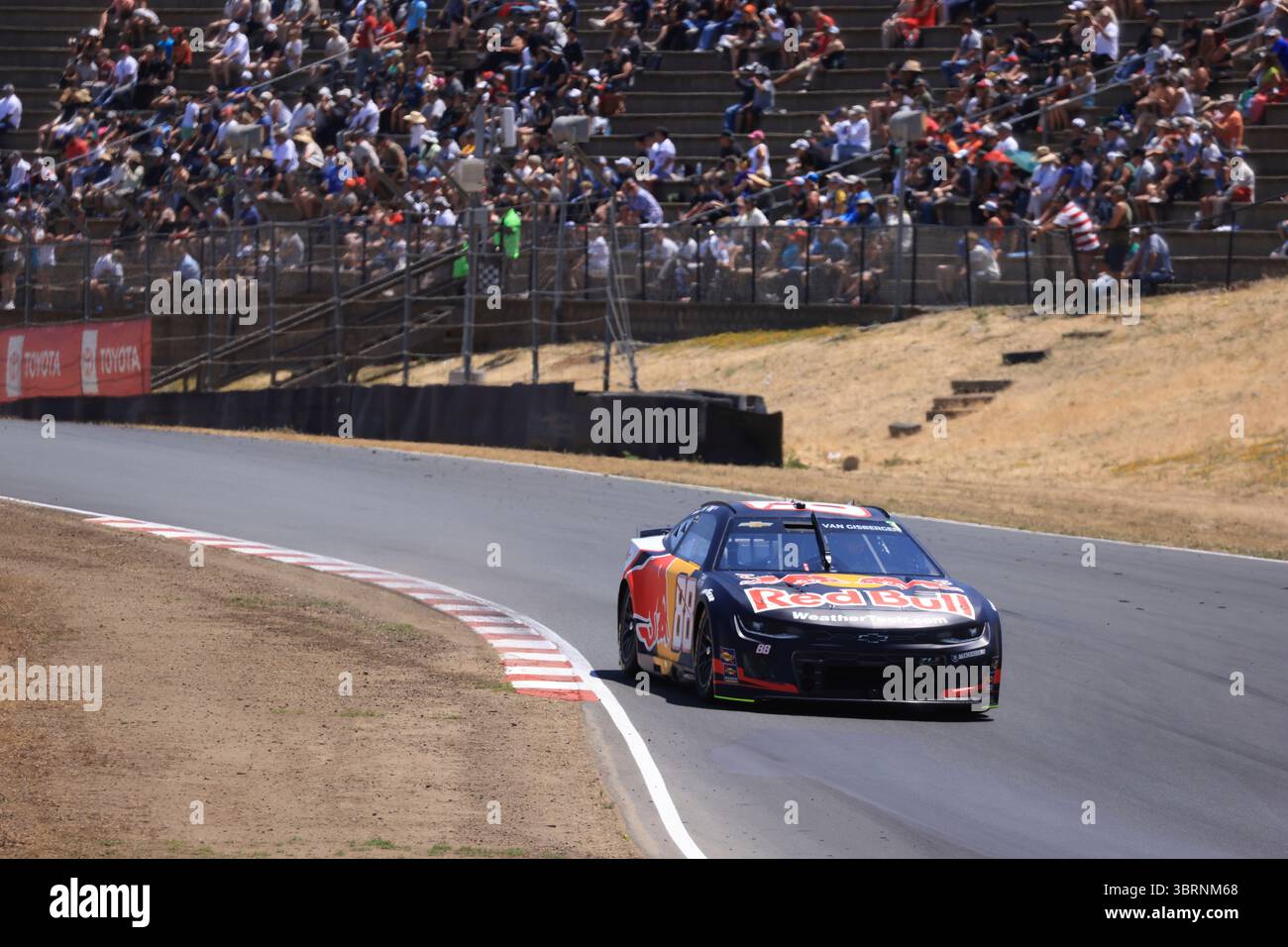 SONOMA, CA - JULY 13: Shane Van Gisbergen (#88 Trackhouse Racing Red ...