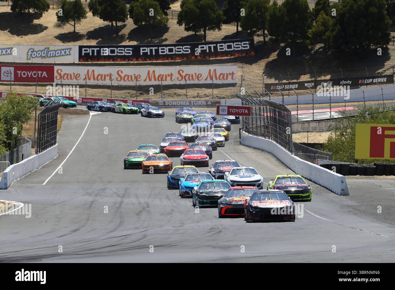 SONOMA, CA - JULY 13: Shane Van Gisbergen (#88 Trackhouse Racing Red ...
