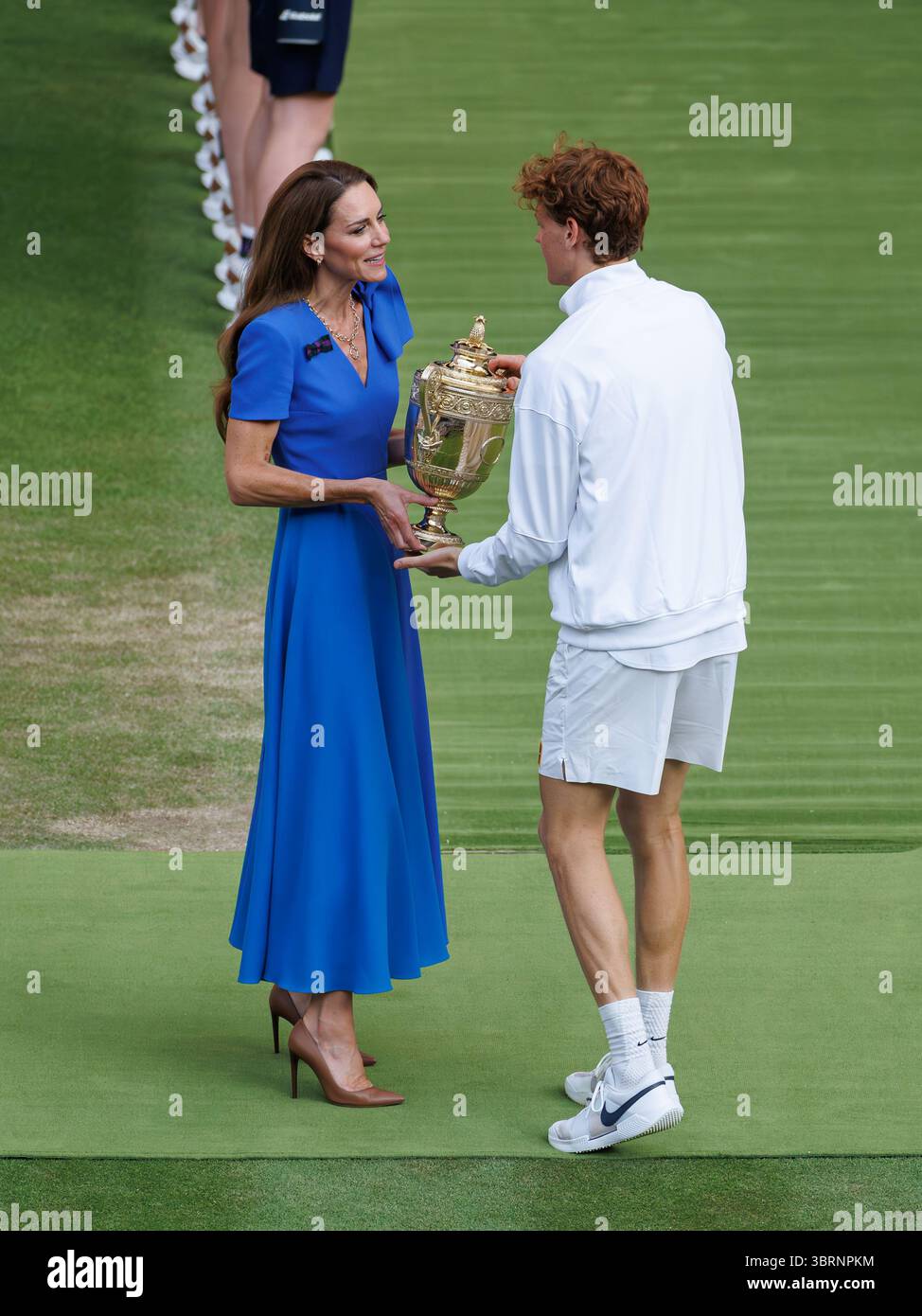 Wimbledon, UK. 13th July, 2025. HRH Princess Catherine presents the ...