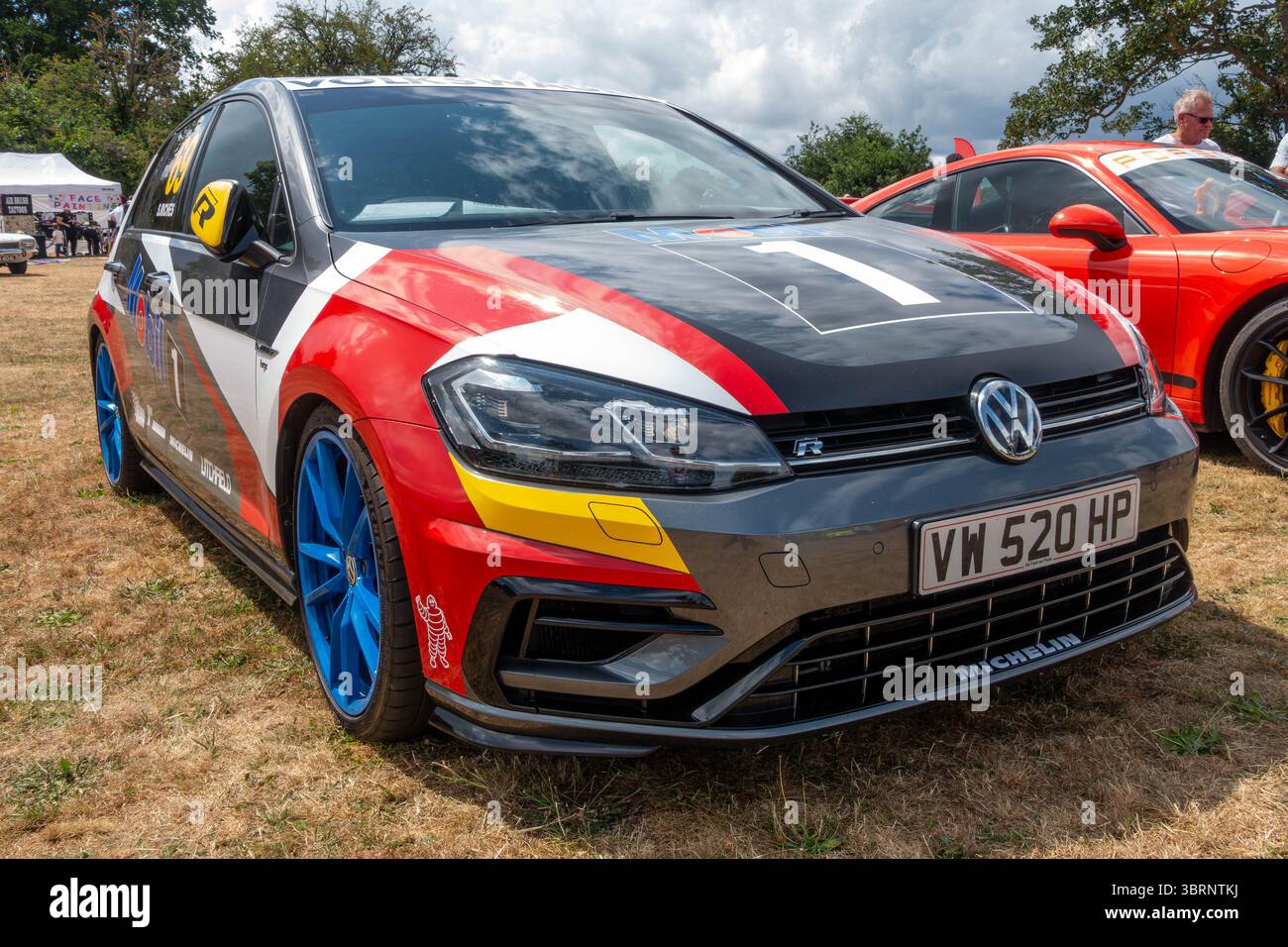 A Volkswagen in racing livery The Berkshire Motor Show in Reading, UK ...