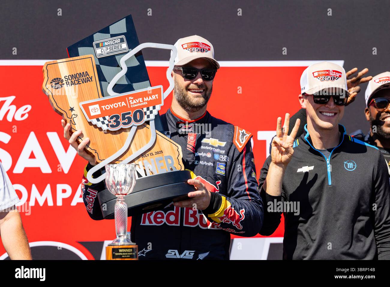 SONOMA, CA - JULY 13: Shane Van Gisbergen (#88 Trackhouse Racing Red ...