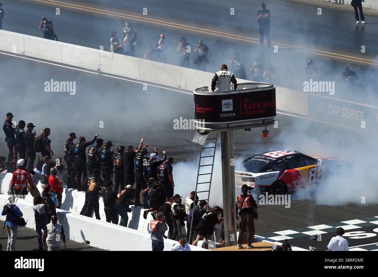 SONOMA, CA - JULY 13: Shane Van Gisbergen (#88 Trackhouse Racing Red ...