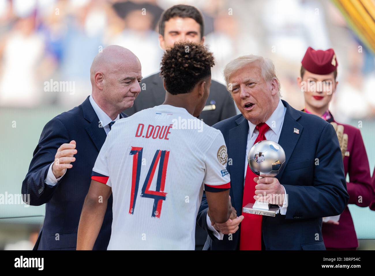 East Rutherford, USA. 22nd June, 2025. FIFA President Gianni Infantino ...