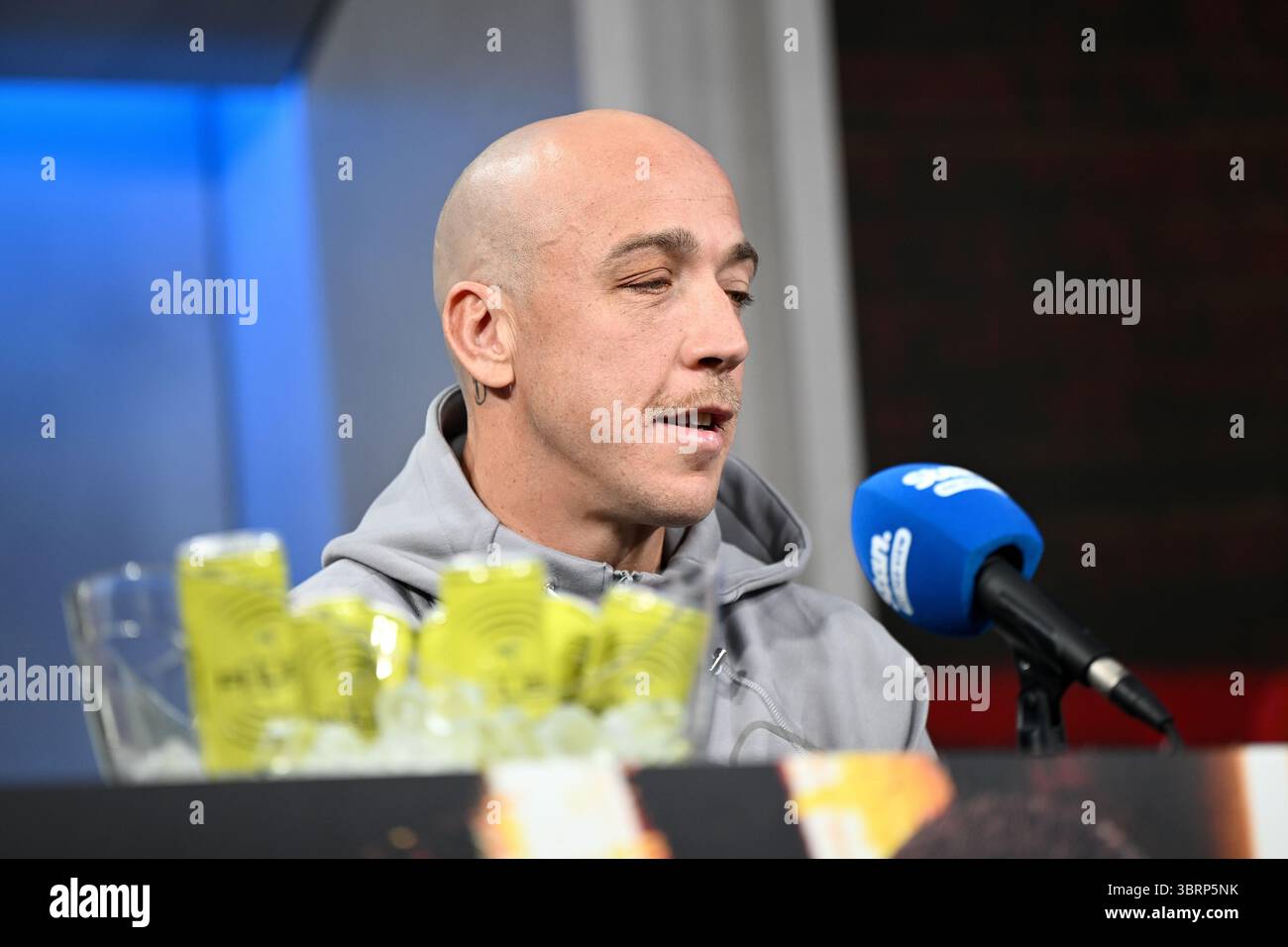 Kane Baker speaks during a full card press conference ahead of the Sonny Bill Williams and Paul ...