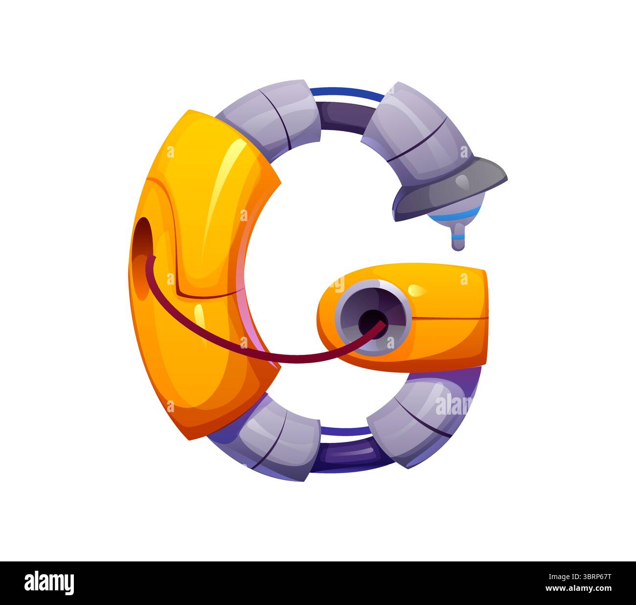 Robot hand font of cyborg machine gear type with robotic mechanism ...