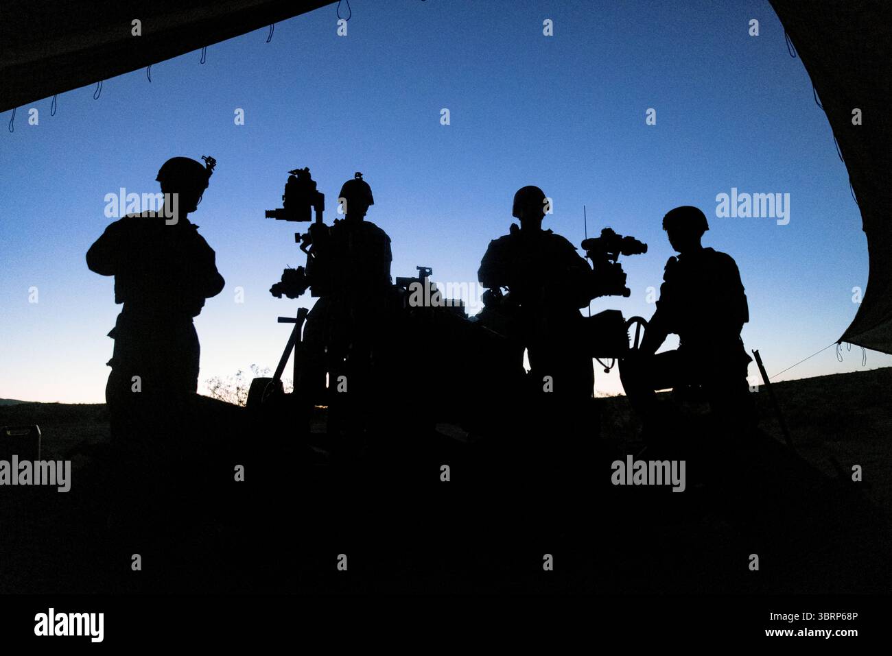 U.S. Marines with B Battery, 1st Battalion, 10th Marine Regiment, 2d ...