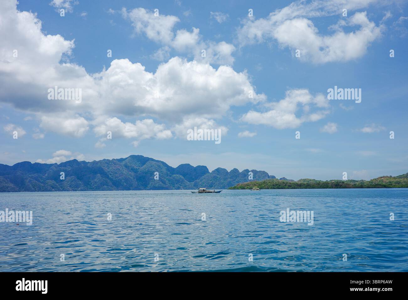 A beautiful landscape of the ocean in Coron, Palawan, The Philippines ...