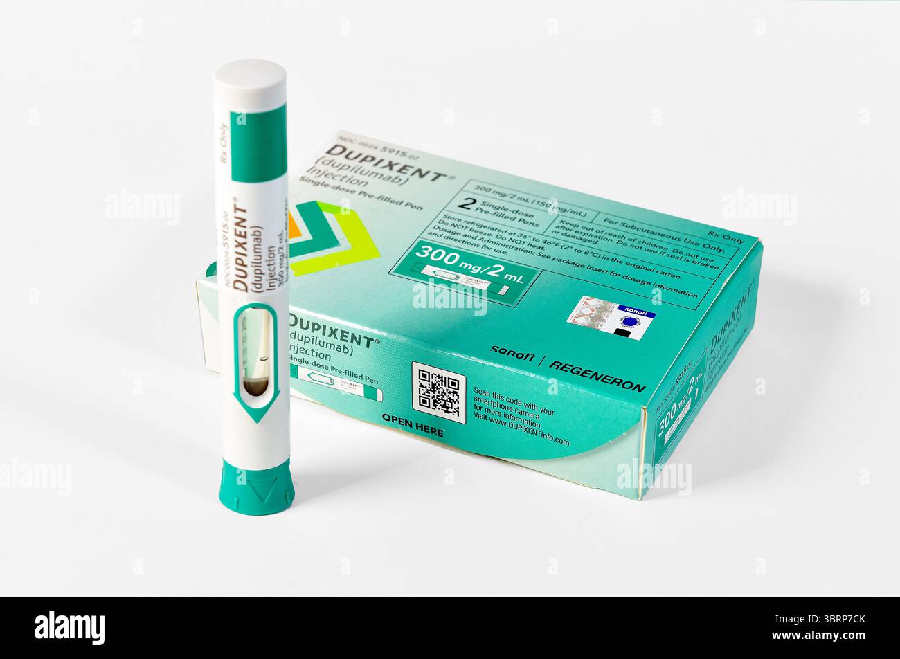 Packaging and injection pen for Dupixent (dupilumab), an injectable ...