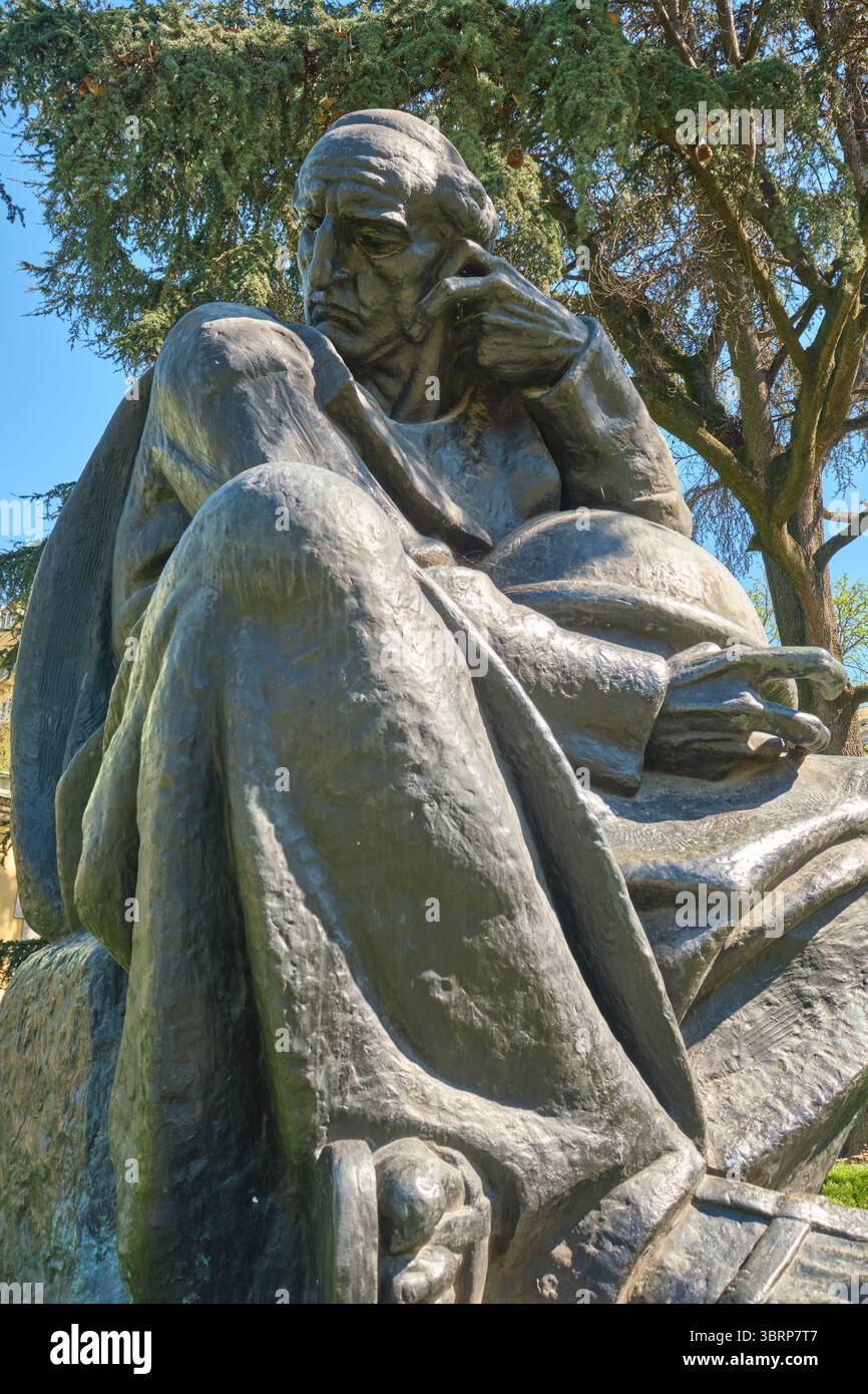 A sculpture, statue of Roger Joseph Boscovich, famous physicist ...