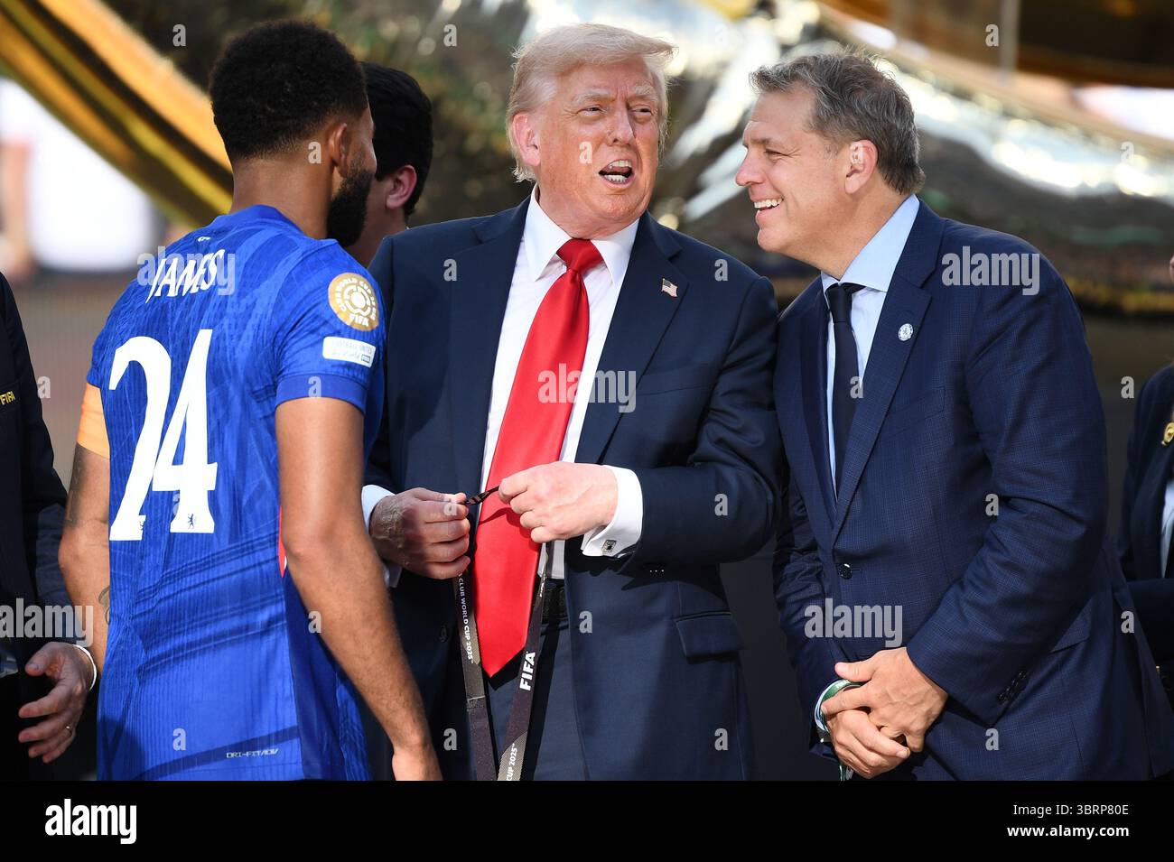East Rutherford, USA. 13th July, 2025. Todd Boehly (l), owner of ...
