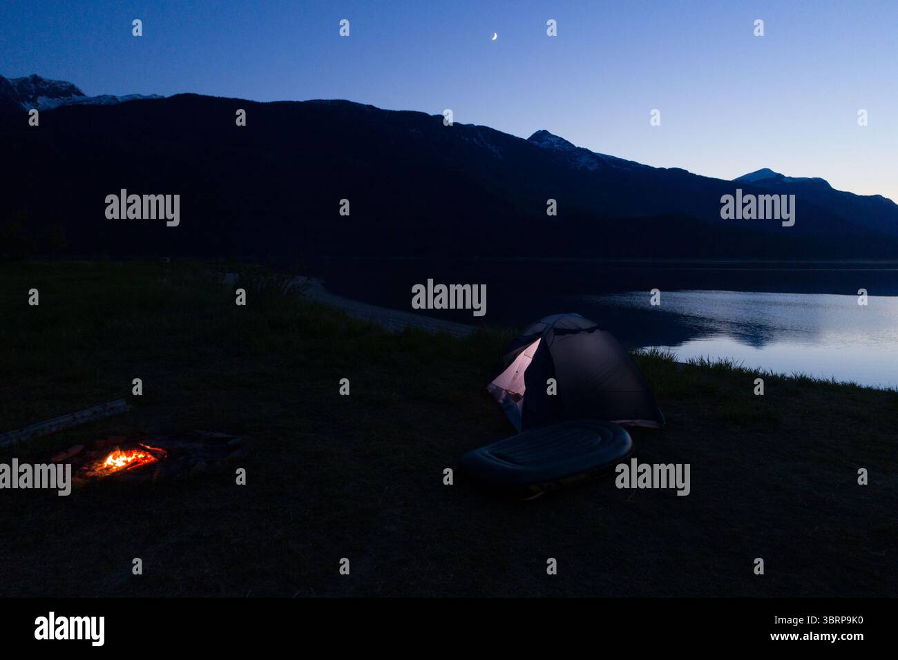 Illuminated tent standing on hi-res stock photography and images - Alamy