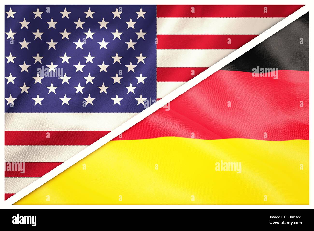 Flags of Germany and American flags Stock Photo - Alamy