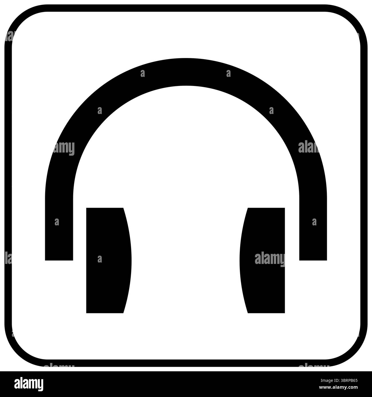 Audio tour icon Stock Photo - Alamy