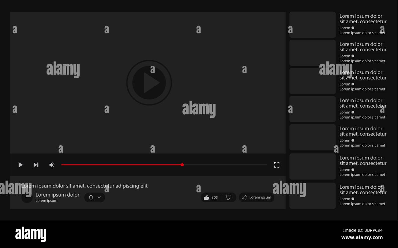 Blog interface Stock Vector Images - Alamy