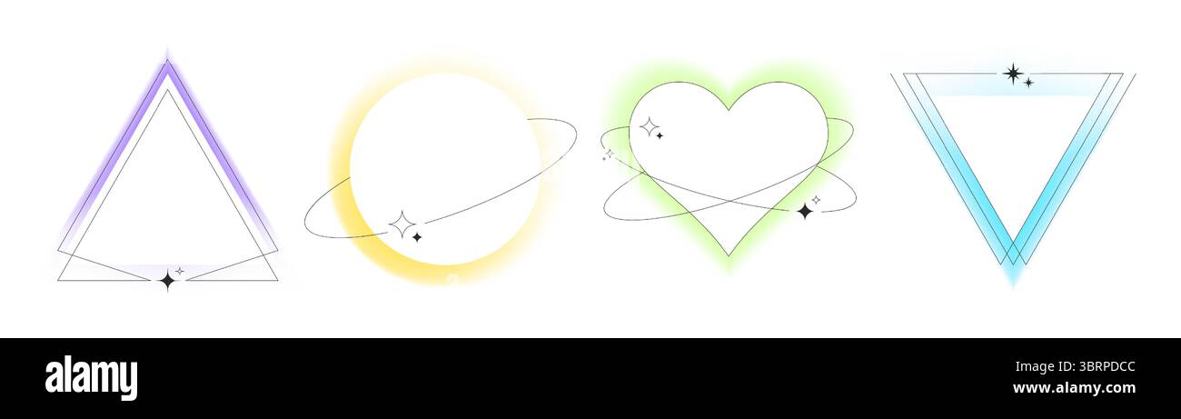 Border shapes hi-res stock photography and images - Alamy