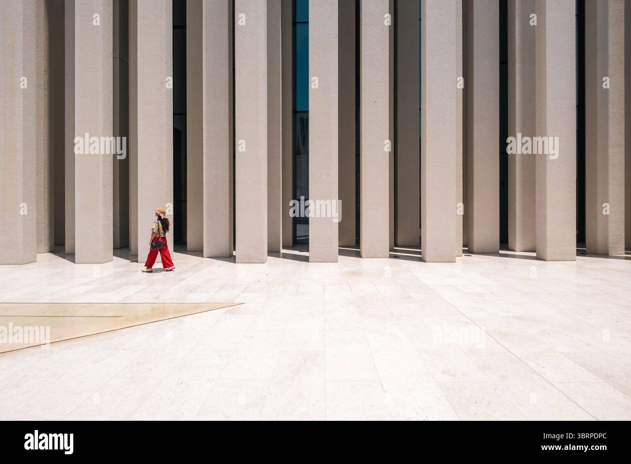 Architectural Detail with Human Scale – Museum Exterior Scene, Tall ...