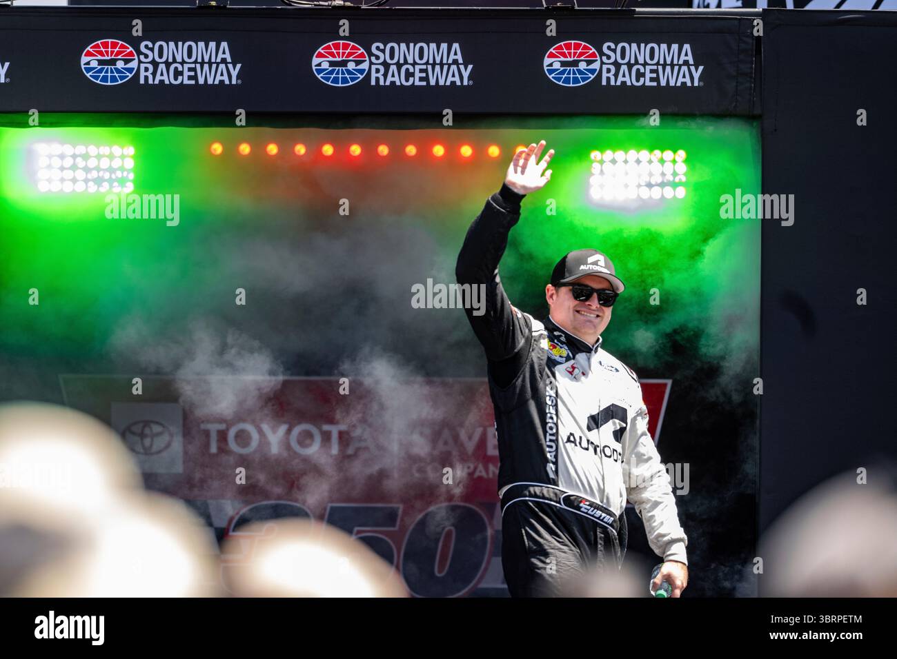SONOMA, CA - JULY 13: Cole Custer (#41 Haas Factory Team Autodesk ...