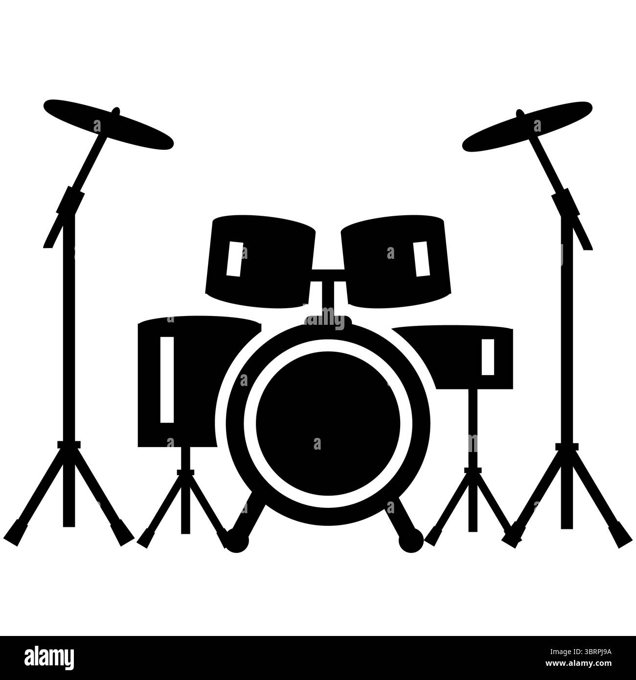 Cymbal instrument cut out Black and White Stock Photos & Images - Alamy