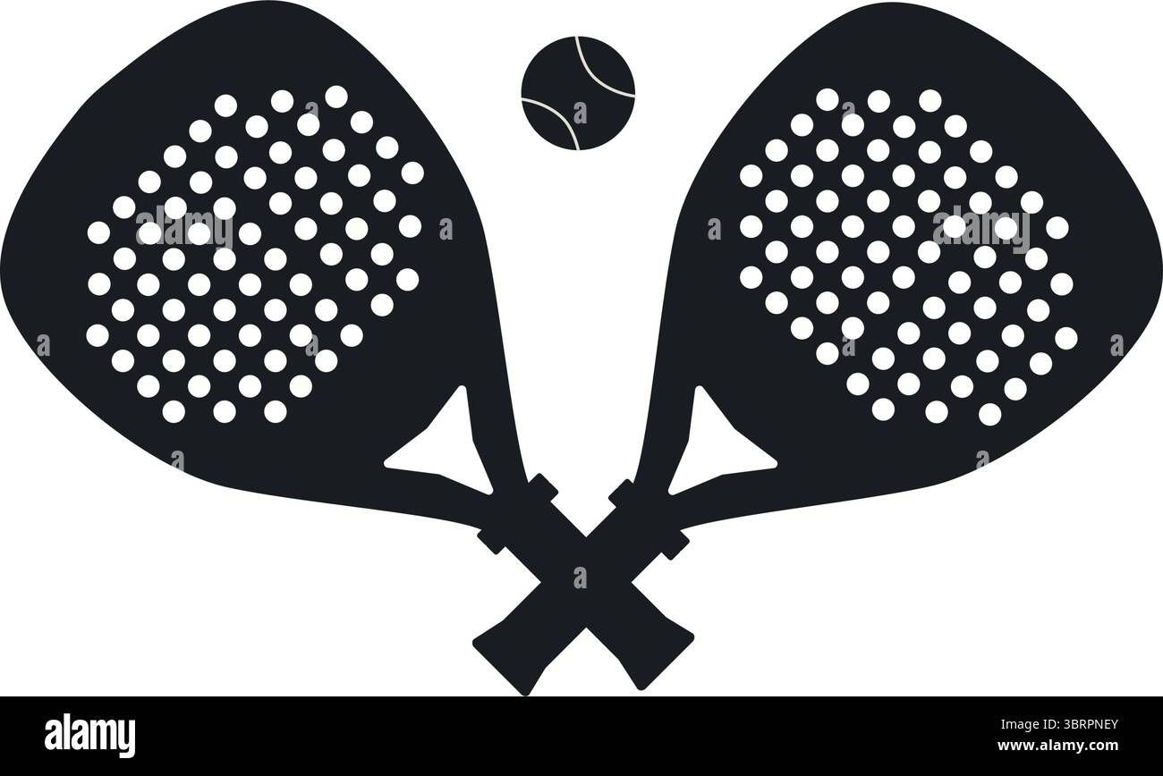 Padel tennis emblem for club. Team paddle rackets diamond shapes badge ...
