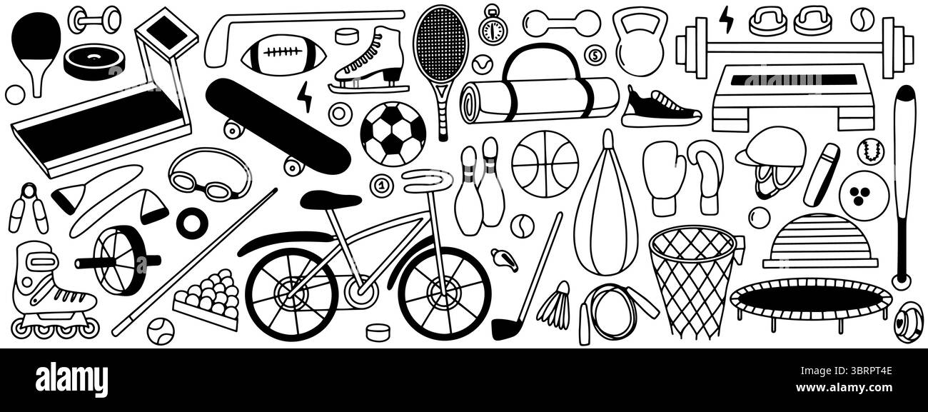 Gym equipment punching bag Stock Vector Images - Alamy