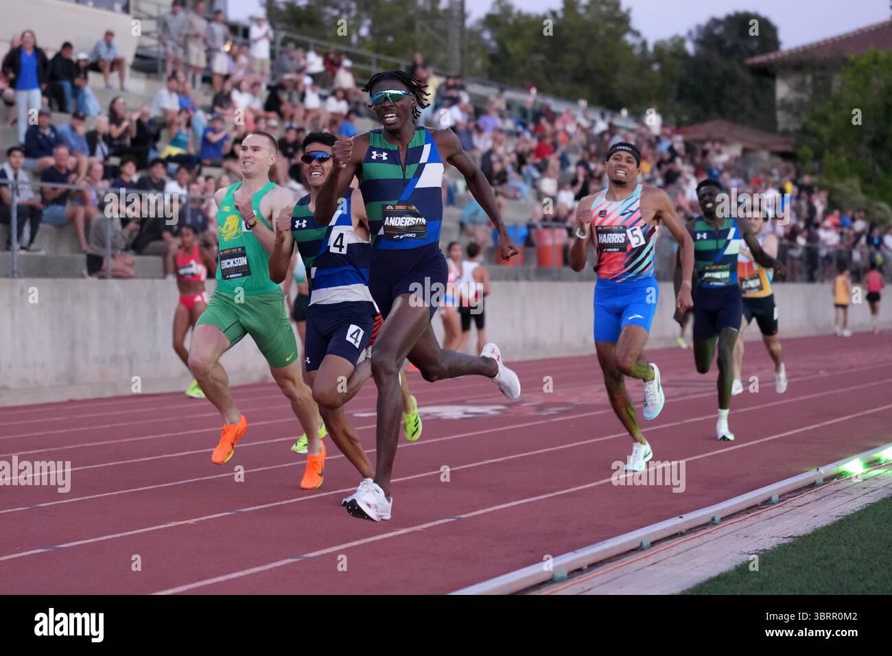 Navasky Anderson (JAM) wins the 800m in 1:44.40 during the Sound ...