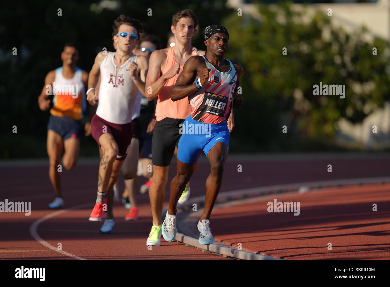 Brandon Miller (USA) wins 1,500m heat in 3:35.27 during the Sound ...