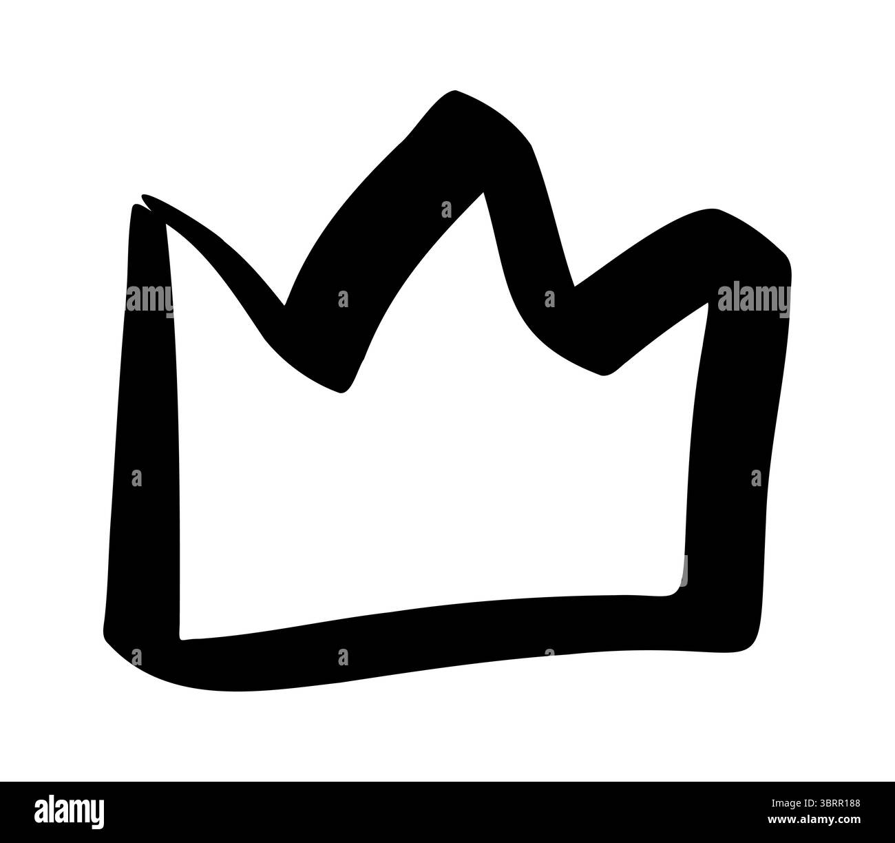 Doodle gold crown line Cut Out Stock Images & Pictures - Alamy