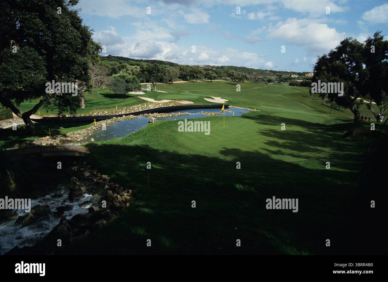 951107/Valderrama GC, Spain/Photo Mark Newcombe 4th green, viewed from ...