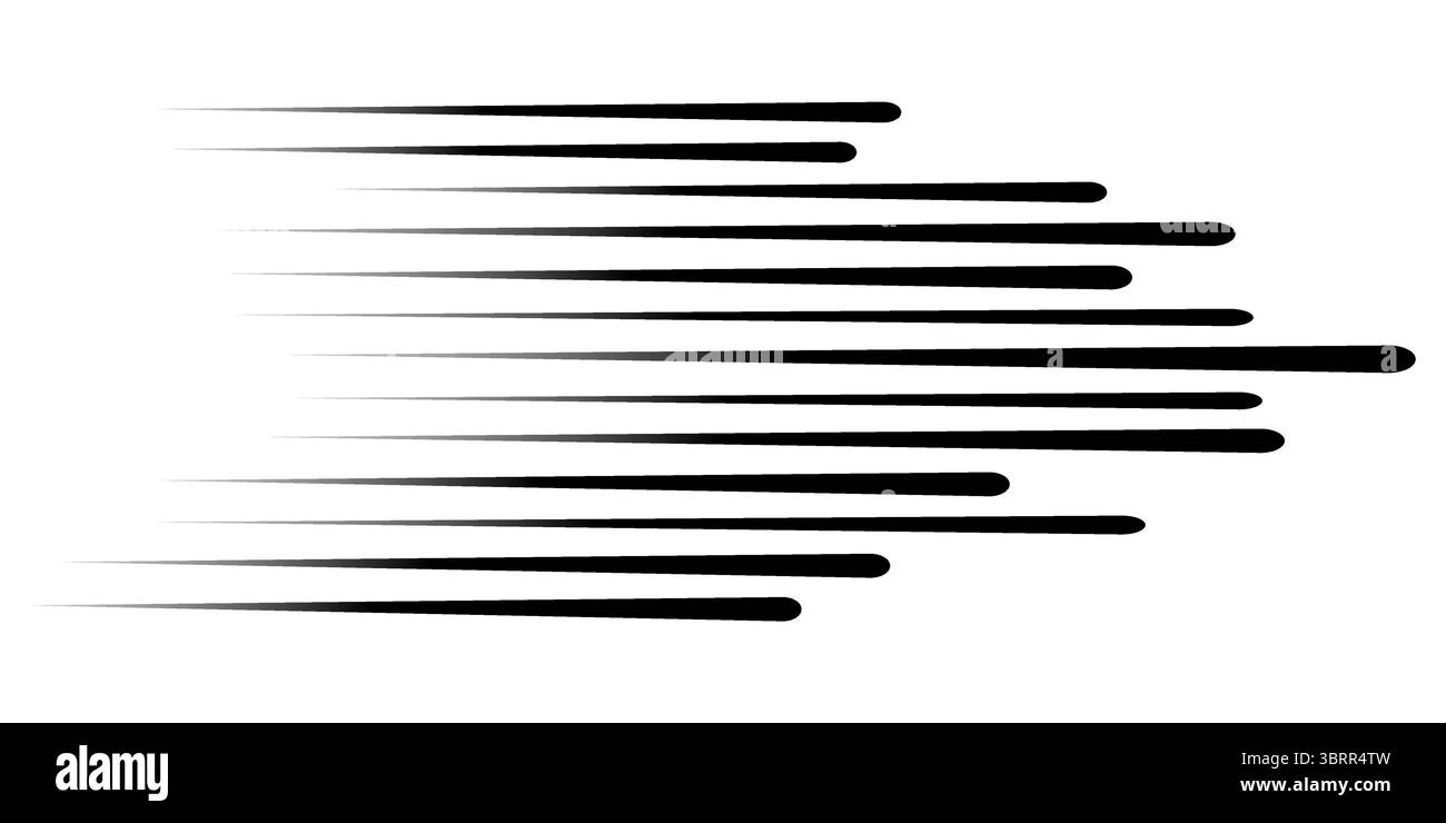 Speed line anime fast effect, manga horizontal motion strips. Comic ...