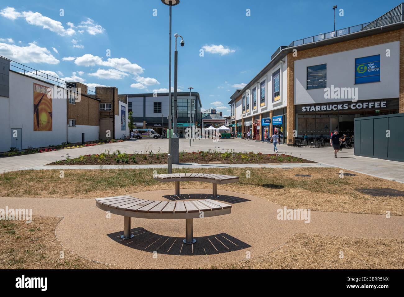 The Landing, a new town square in Farnborough town centre, Hampshire ...
