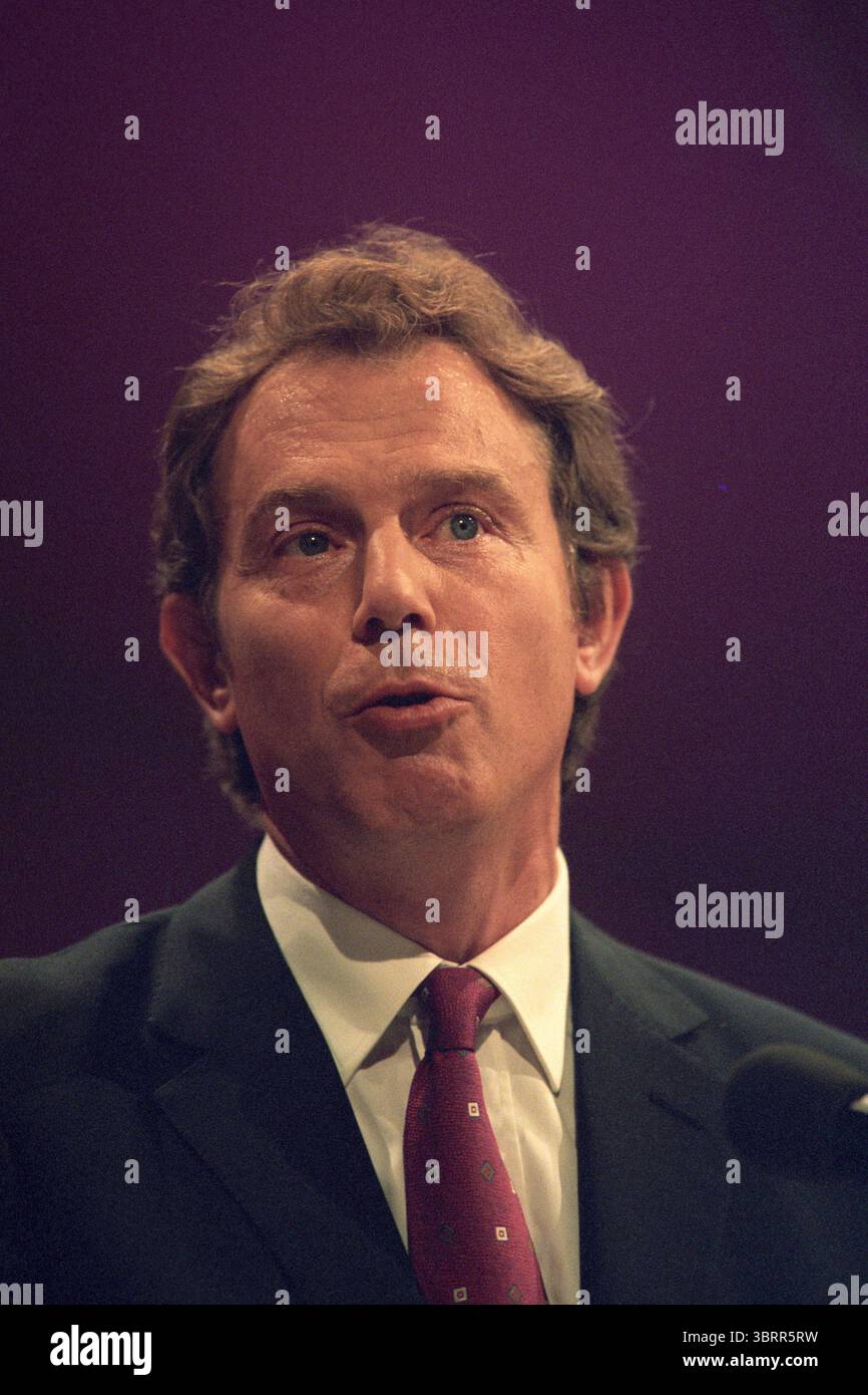 Tony Blair speaks At The 1998 Labour Party Annual Conference at the ...