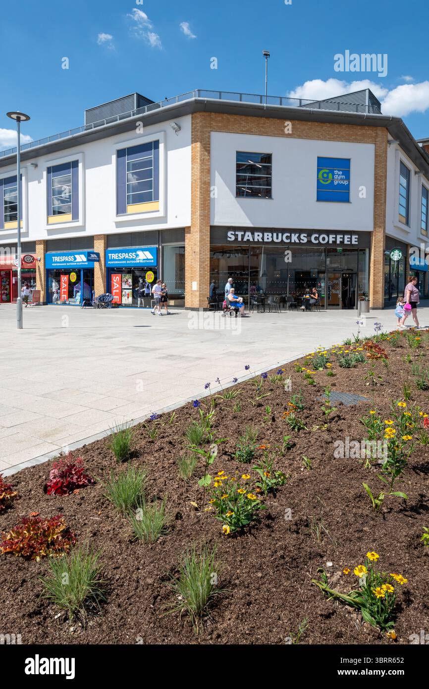 The Landing, a new town square in Farnborough town centre, Hampshire ...