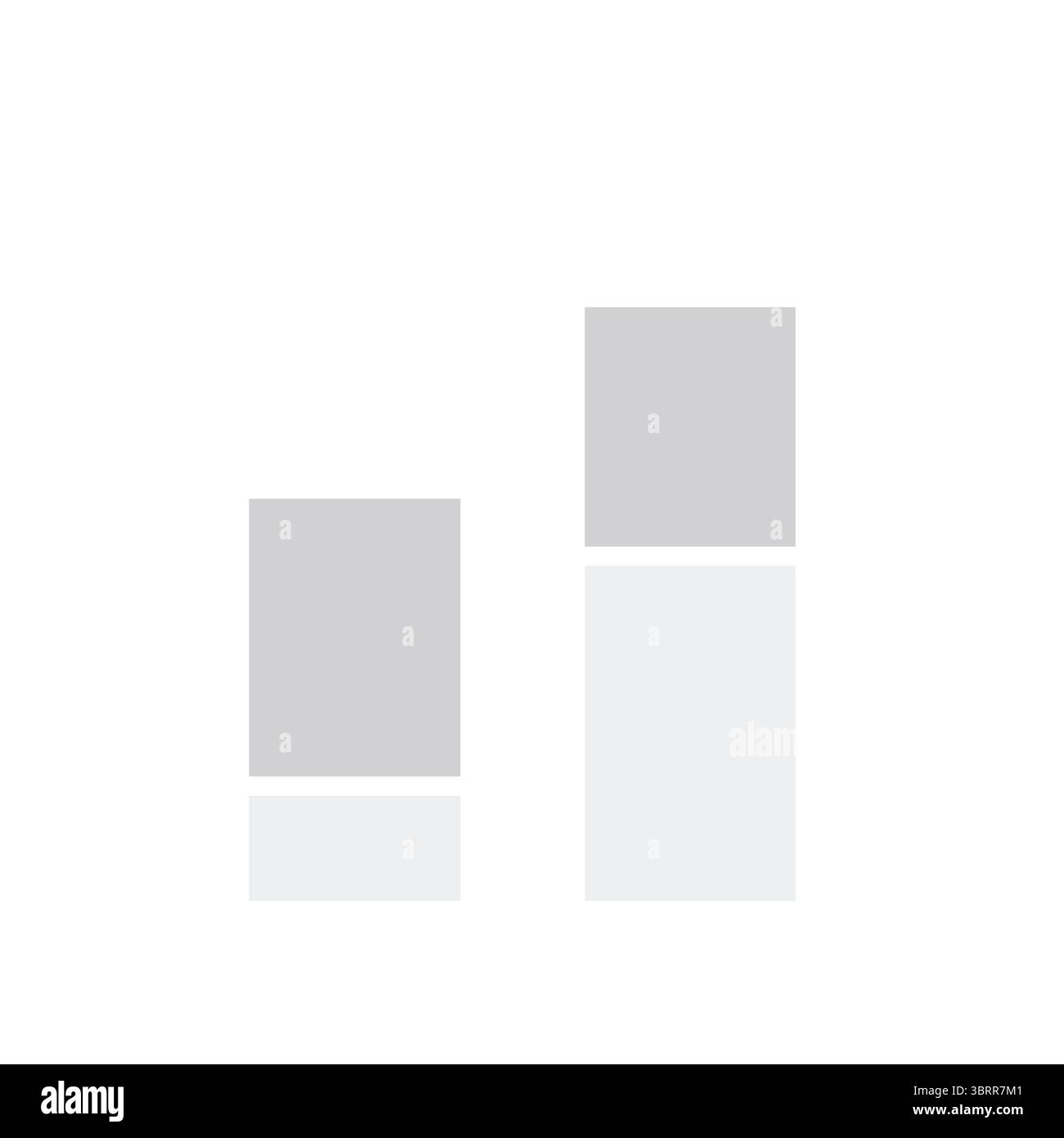 Digital composite of gray bar chart Stock Photo - Alamy