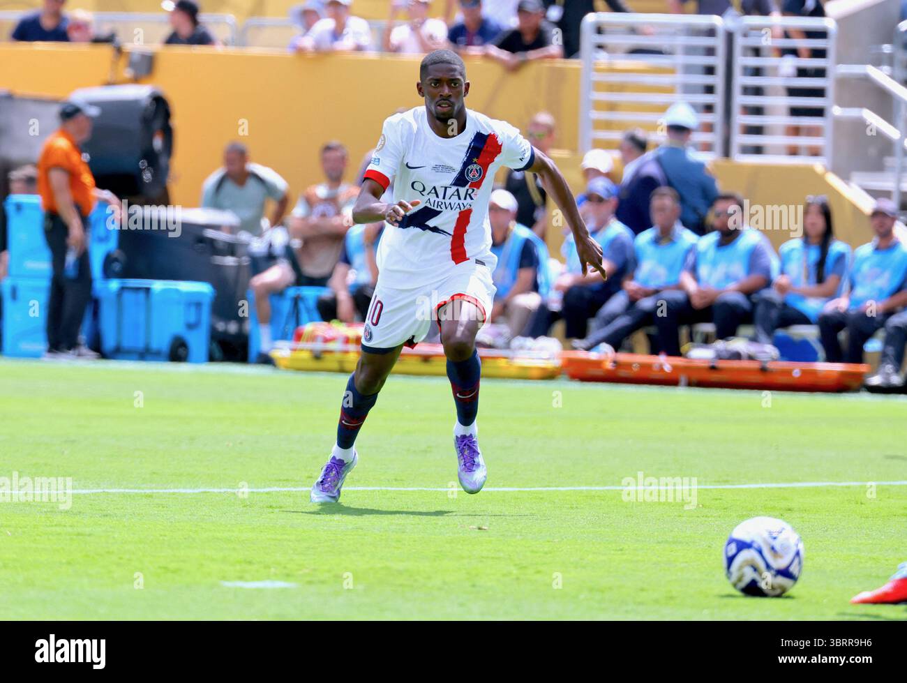 PSG player Ousmane Dembélé in action during the FIFA Club World Cup ...