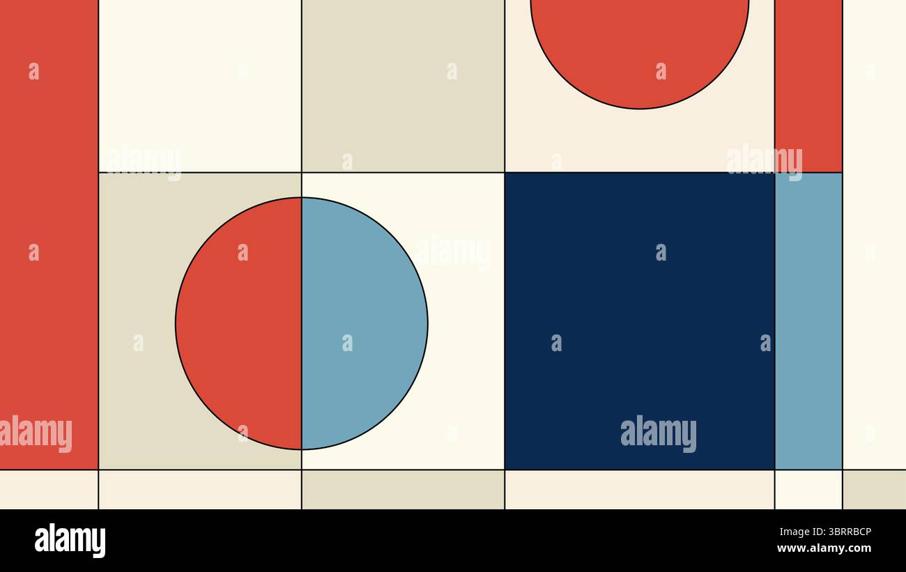 modern abstract background featuring outlined geometric shapes like ...