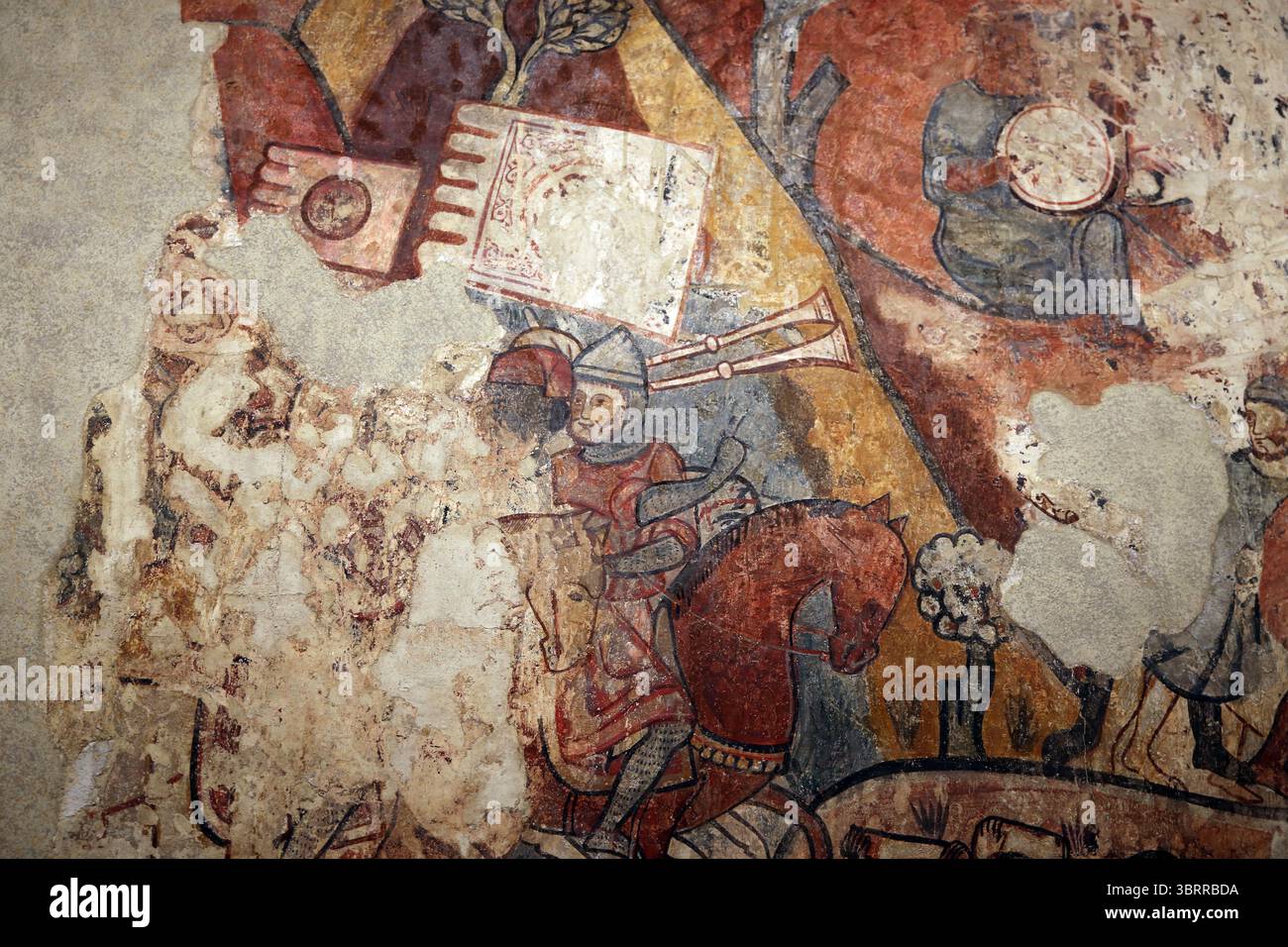 Paintings of Conquest of Majorca, 1285-90. Palace Berenguer Aguilar ...