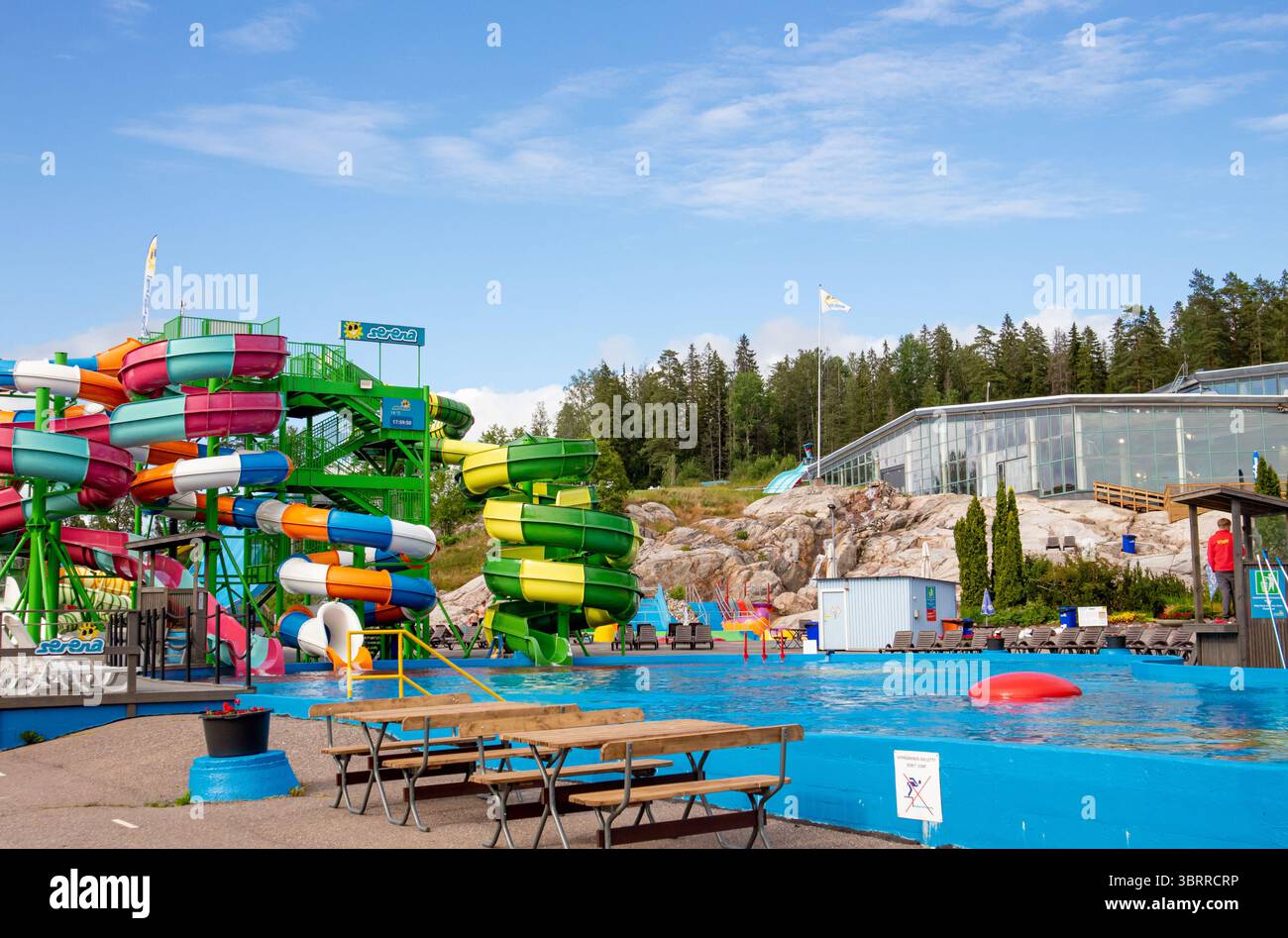Espoo, Tornimäentie, Finland-08JUL2025-Outdoor view of Serena Water ...