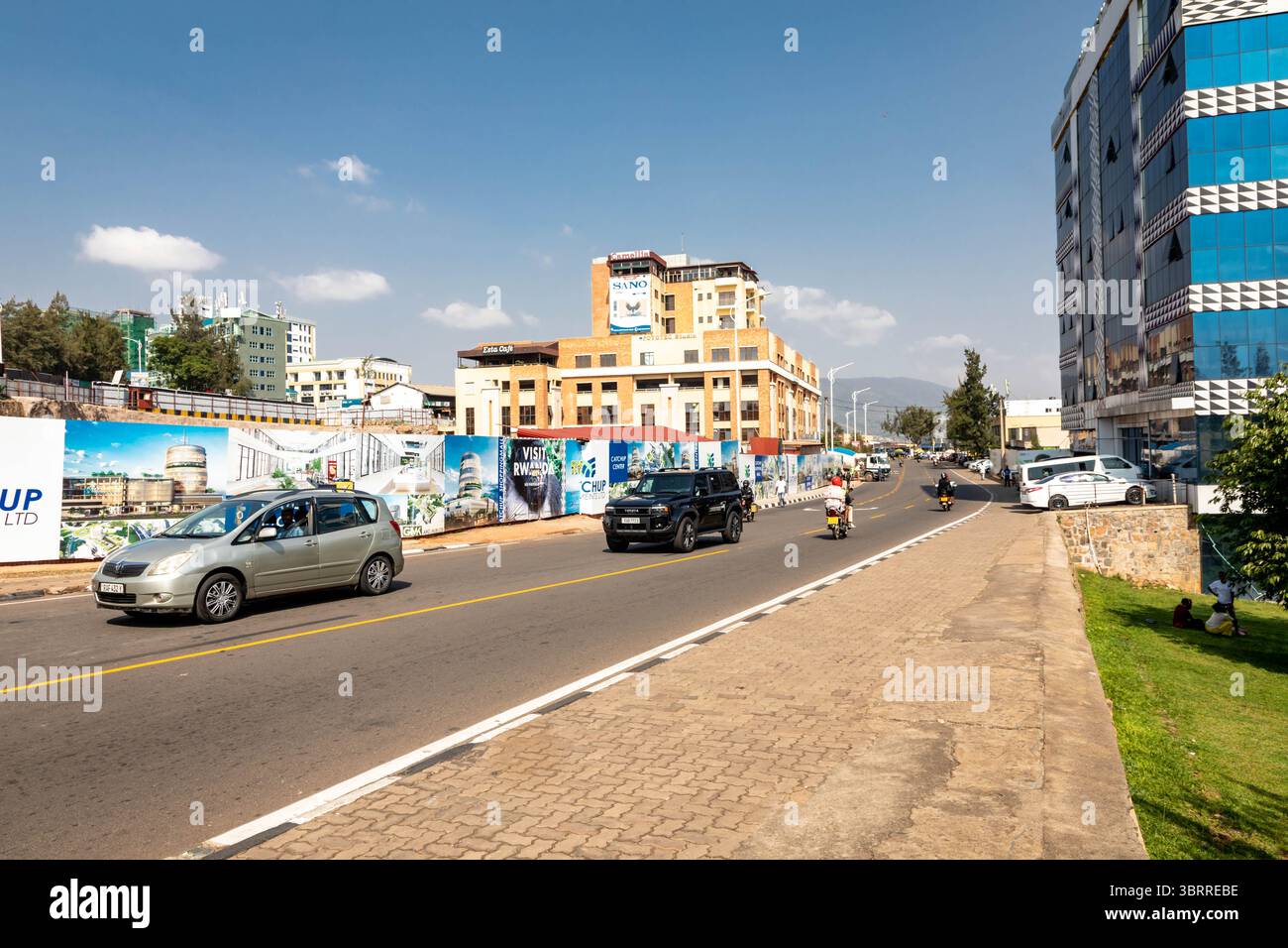 A view of one street in Kigali Business District Centre in Nyarugenge ...