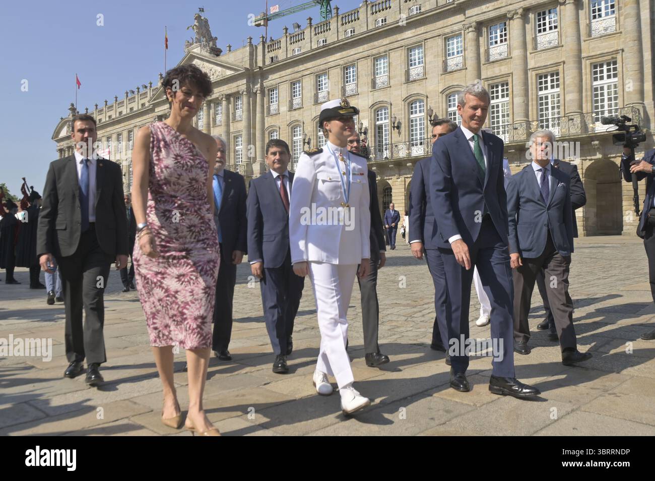 Santiago, Spain. jul, 14th, 2025. Princess Leonor receives the gold ...