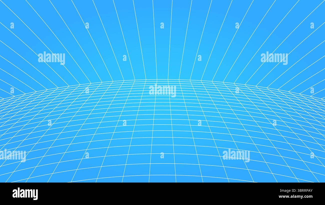 3d wireframe perspective grid room template design vector illustration ...