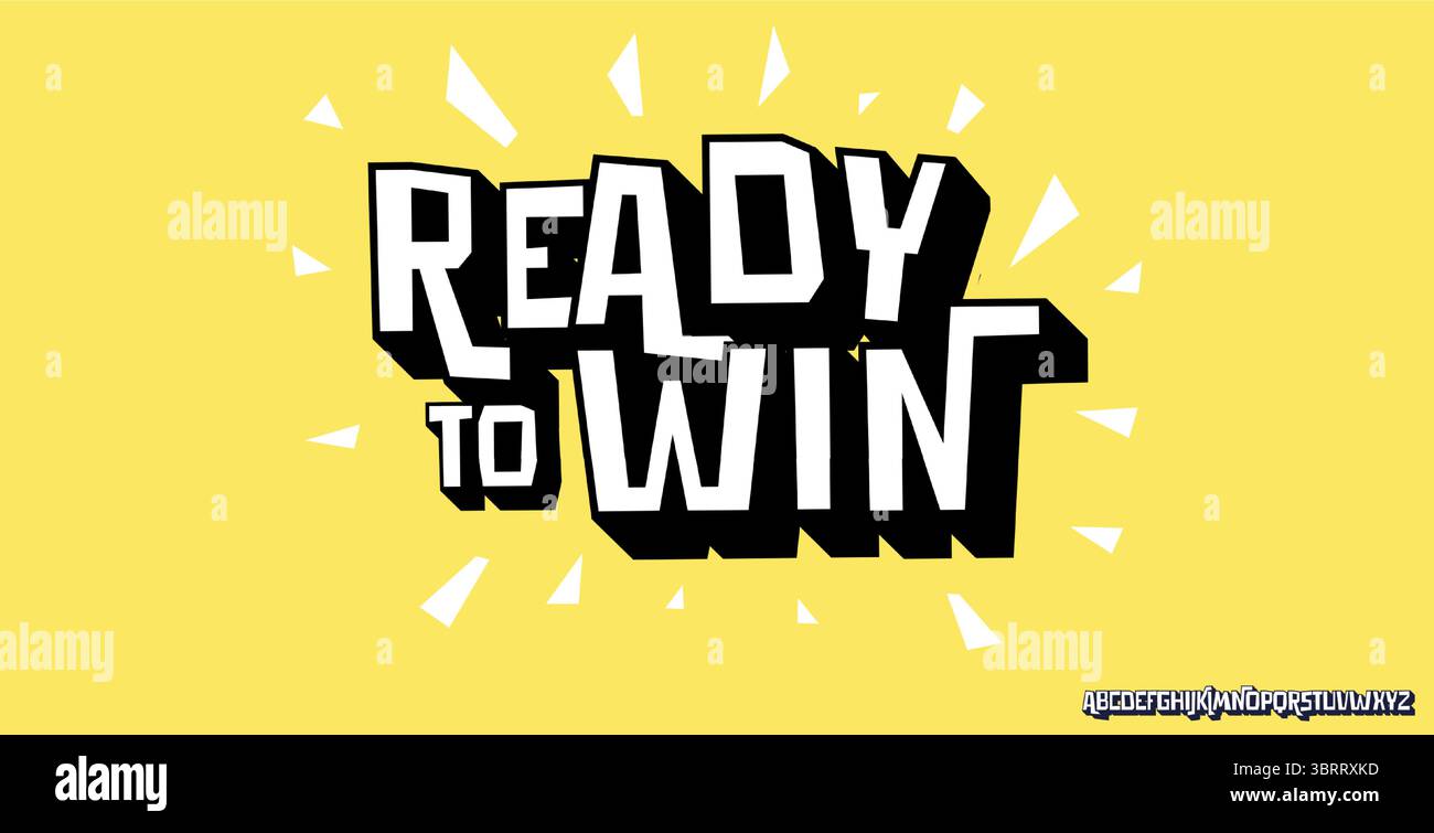 Bright dynamic lettering in modern comic book style. Positive phrases ...