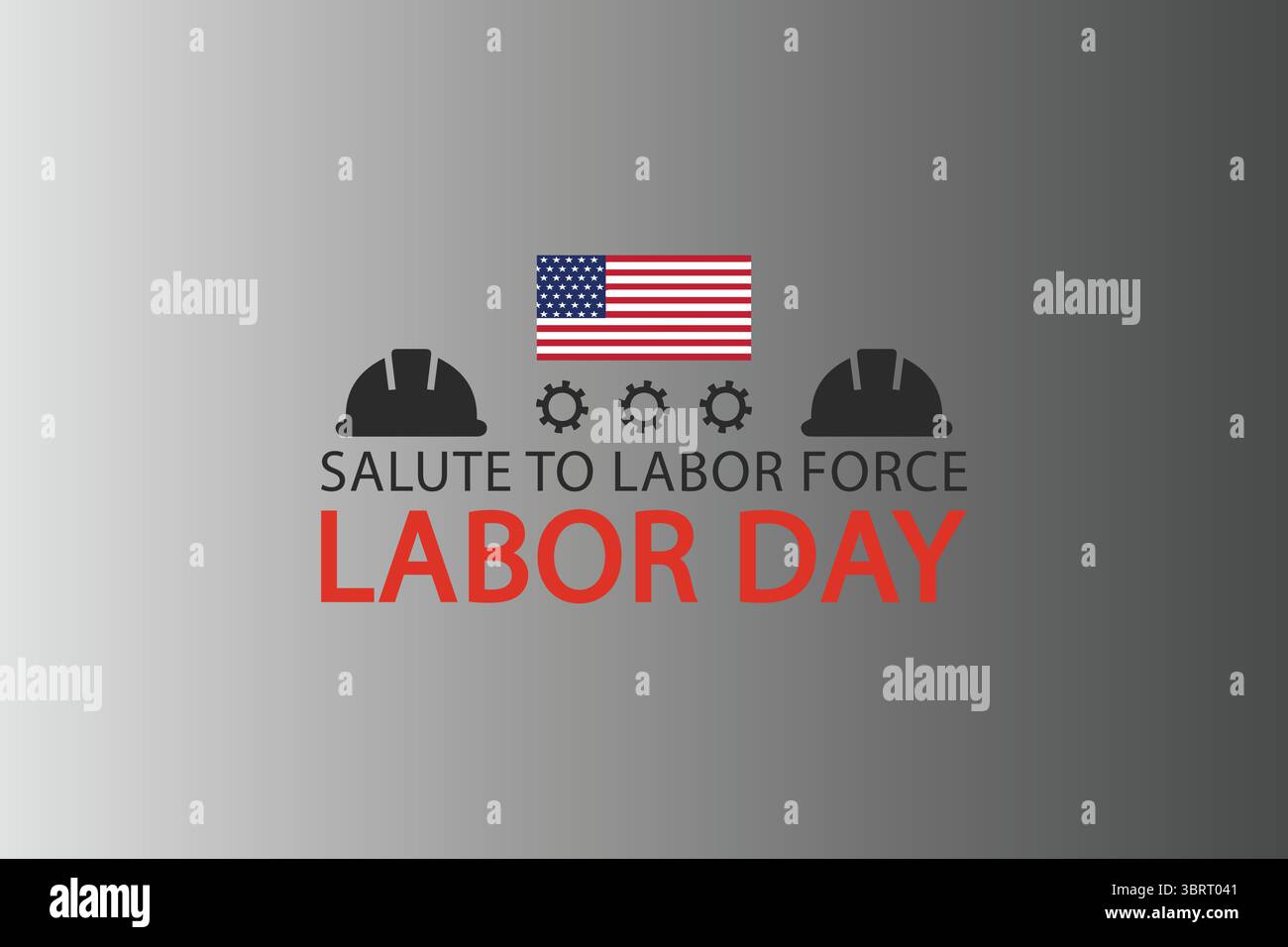 Labor Day Tribute Poster and National usa Flag Stock Vector Image & Art ...