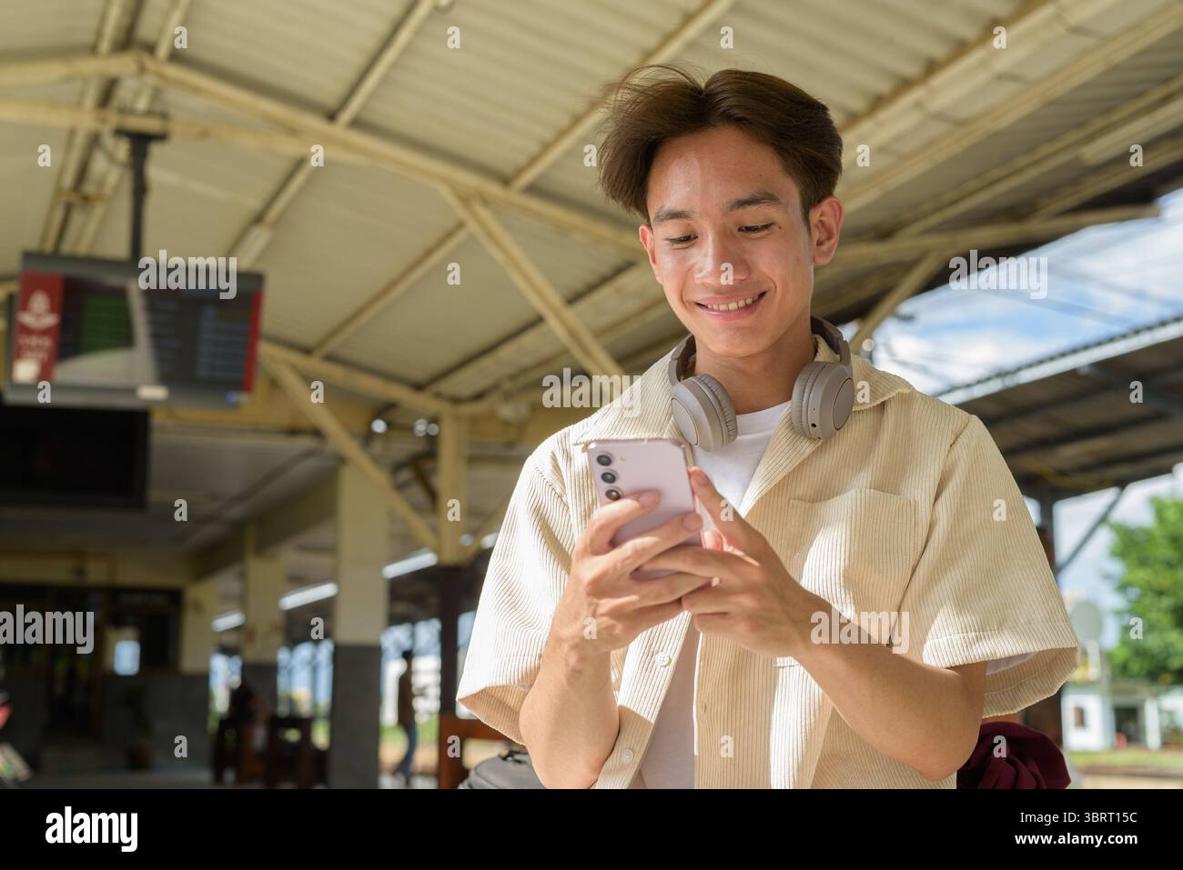 Asian male traveler in hi-res stock photography and images - Alamy