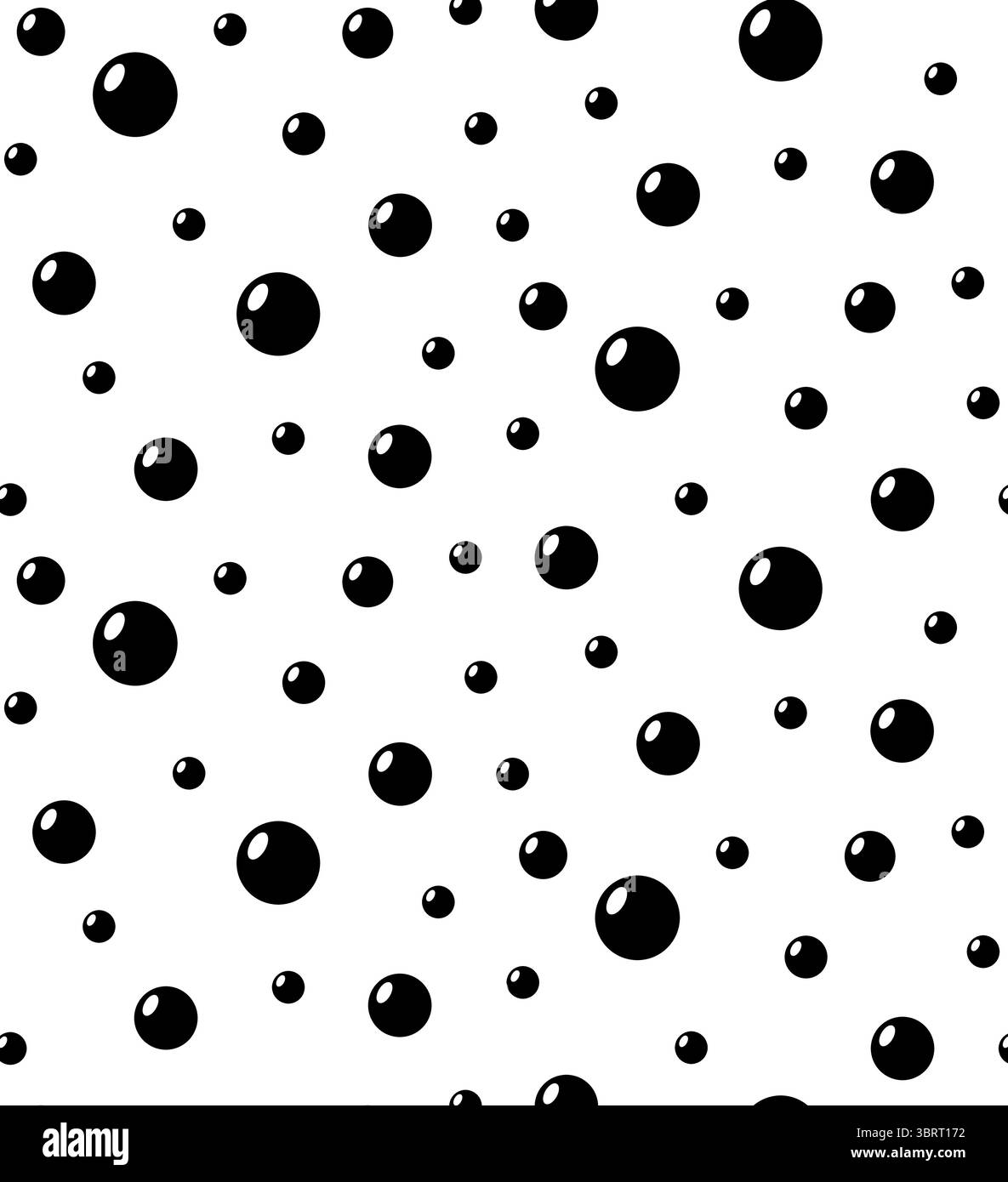 Water drops circle round seamless pattern. Vector graphic line ...