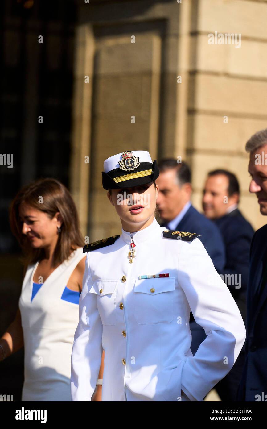 Santiago de Compostela. Spain. 20250714, Crown Princess Leonor attends ...